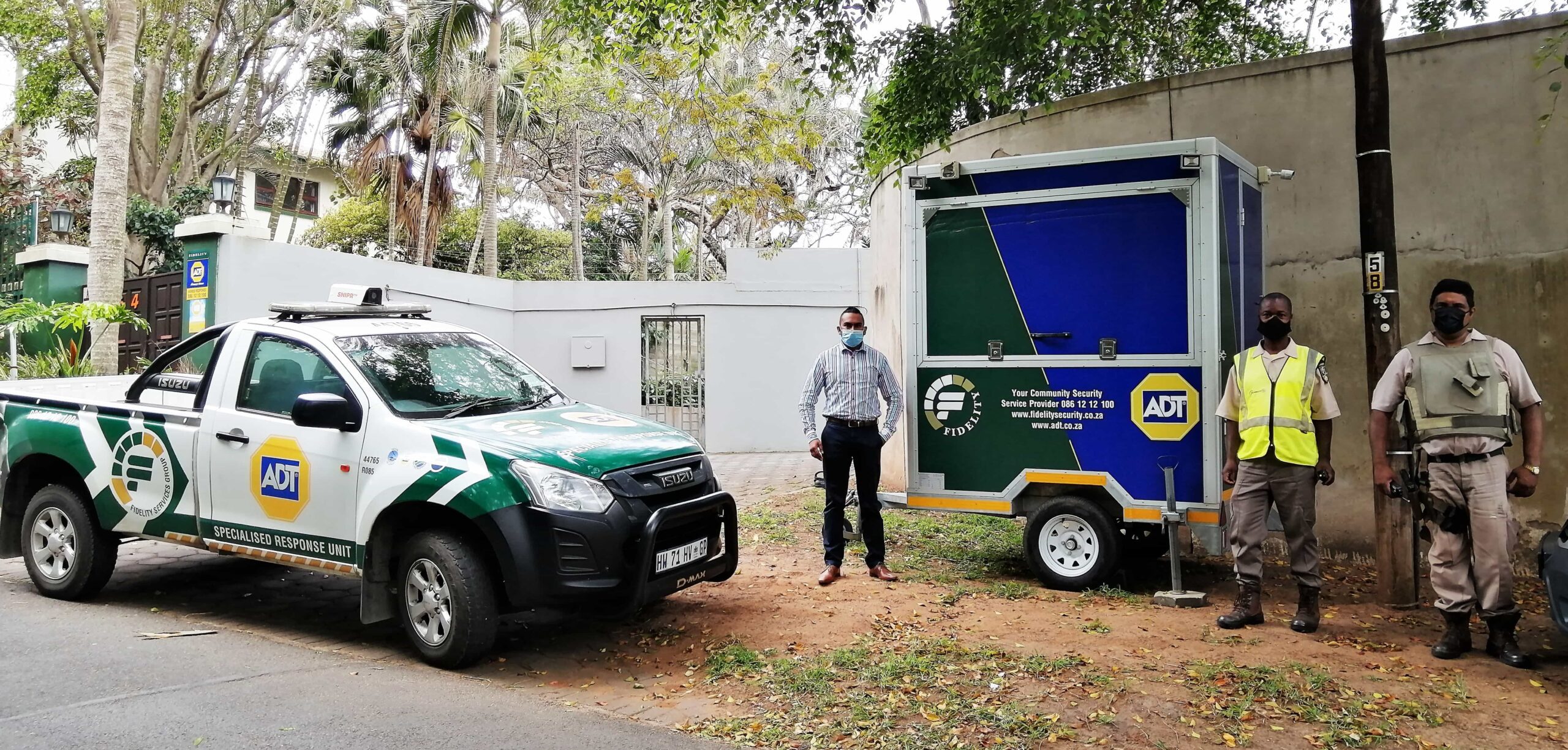 Mobile Trailer deployed in Umdloti - Fidelity ADT